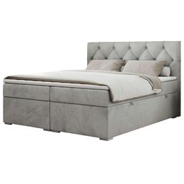 M&ouml;bel Kraft Boxbett mit Bettkasten silber Ma&szlig;e (cm): B: 160 H: 118 &raquo; M&ouml;bel Kraft