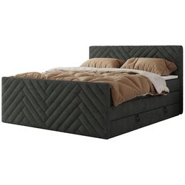 M&ouml;bel Kraft Boxspringbett mit Bettkasten grau Ma&szlig;e (cm): B: 121 H: 110 &raquo; M&ouml;bel Kraft
