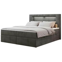 M&ouml;bel Kraft Boxbett mit Bettkasten grau Ma&szlig;e (cm): B: 120 H: 103 &raquo; M&ouml;bel Kraft