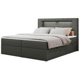 M&ouml;bel Kraft Boxbett mit Bettkasten grau Ma&szlig;e (cm): B: 160 H: 103 &raquo; M&ouml;bel Kraft