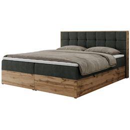 M&ouml;bel Kraft Boxbett mit Bettkasten grau Ma&szlig;e (cm): B: 128 H: 104 &raquo; M&ouml;bel Kraft