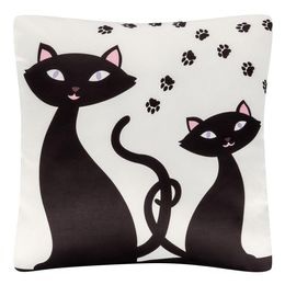 Deko-Kissen &raquo;Schwarze Katzen&laquo;