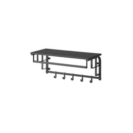 M&ouml;bel Kraft Wandgarderobe schwarz Holzwerkstoff,Metall Ma&szlig;e (cm): B: 66 H: 27 &raquo; M&ouml;bel Kraft