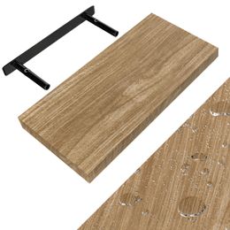 Casaria Wandregal Schweberegal 50cm Eiche + Halterung
