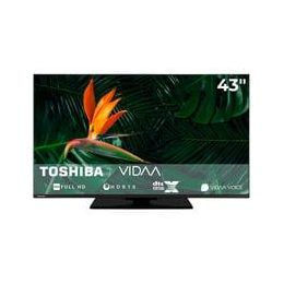 Toshiba 43LV3F63DA, LED-Fernseher 108 cm (43 Zoll), schwarz, FullHD, VIDAA-Betriebssytem
