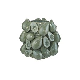 HOME STORY Vase Avocado gr&uuml;n Steingut Ma&szlig;e (cm): H: 23,5 &Oslash;: 24.0 &raquo; M&ouml;bel Kraft