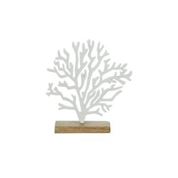 M&ouml;bel Kraft Dekoobjekt Koralle wei&szlig; Aluminium,MDF Ma&szlig;e (cm): B: 24 H: 27 T: 6.0 &raquo; M&ouml;bel Kraft