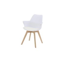 M&ouml;bel Kraft Schalenstuhl mit Armlehnen wei&szlig; Ma&szlig;e (cm): B: 57 H: 83 T: 60.0 &raquo; M&ouml;bel Kraft