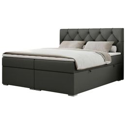 M&ouml;bel Kraft Boxbett mit Bettkasten grau Ma&szlig;e (cm): B: 160 H: 118 &raquo; M&ouml;bel Kraft