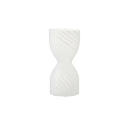 HOME STORY Vase wei&szlig; Glas Ma&szlig;e (cm): H: 20 &Oslash;: 10.0 &raquo; M&ouml;bel Kraft