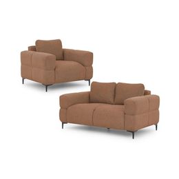 S-STYLE Polstergarnitur 2+1 Cardea rot Ma&szlig;e (cm): B: 154 H: 80 &raquo; M&ouml;bel Kraft