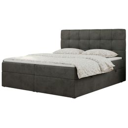 M&ouml;bel Kraft Boxbett mit Bettkasten grau Ma&szlig;e (cm): B: 180 H: 110 &raquo; M&ouml;bel Kraft
