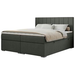M&ouml;bel Kraft Boxbett mit Bettkasten grau Ma&szlig;e (cm): B: 180 H: 118 &raquo; M&ouml;bel Kraft