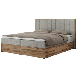 M&ouml;bel Kraft Boxbett mit Bettkasten grau Ma&szlig;e (cm): B: 148 H: 115 &raquo; M&ouml;bel Kraft