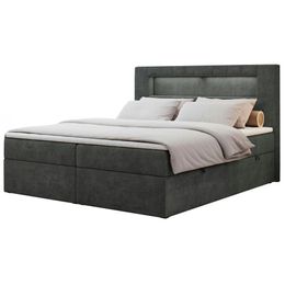 M&ouml;bel Kraft Boxbett mit Bettkasten grau Ma&szlig;e (cm): B: 160 H: 103 &raquo; M&ouml;bel Kraft
