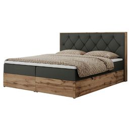 M&ouml;bel Kraft Boxbett mit Bettkasten grau Ma&szlig;e (cm): B: 188 H: 115 &raquo; M&ouml;bel Kraft