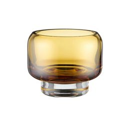 HOME STORY Windlicht braun Glas Ma&szlig;e (cm): H: 9,5 &Oslash;: 11.0 &raquo; M&ouml;bel Kraft