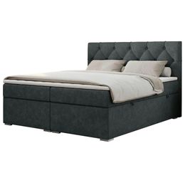 M&ouml;bel Kraft Boxbett mit Bettkasten grau Ma&szlig;e (cm): B: 120 H: 118 &raquo; M&ouml;bel Kraft