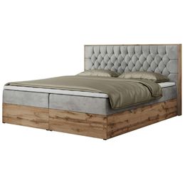 M&ouml;bel Kraft Boxbett mit Bettkasten grau Ma&szlig;e (cm): B: 188 H: 115 &raquo; M&ouml;bel Kraft