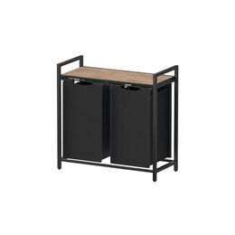 M&ouml;bel Kraft W&auml;schebox schwarz MDF-Platte,Metall,Stoff Ma&szlig;e (cm): B: 73 H: 72 &raquo; M&ouml;bel Kraft
