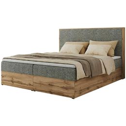 M&ouml;bel Kraft Boxbett mit Bettkasten grau Ma&szlig;e (cm): B: 144 H: 120 &raquo; M&ouml;bel Kraft