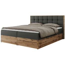 M&ouml;bel Kraft Boxbett mit Bettkasten grau Ma&szlig;e (cm): B: 208 H: 104 &raquo; M&ouml;bel Kraft