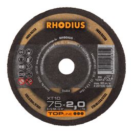 Rhodius TOPline XT10 MINI Extrad&uuml;nne Trennscheibe 75 x 2,0 x 10,0 mm (206804)