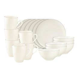 Seltmann Weiden Fr&uuml;hst&uuml;cksservice Savona Grey Line 18er Set