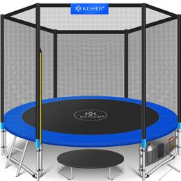 Kesser&reg; - Trampolin T&Uuml;V Rheinland GS Zertifiziert Komplettset mit Sicherheitsnetz, Leiter, Randabdeckung, Seitentasche & Zubeh&ouml;r Kindertrampolin Gartentrampolin Belastbarkeit 150 kg