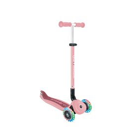 Globber GO-UP ACTIVE LIGHTS &ndash; 3 in 1 Dreirad, Laufrad und Scooter, 120/80 mm, 3-r&auml;drig, h&ouml;henverstellbar, pastellrosa