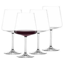 Schott Zwiesel Rotweinglas SCHOTT-ZWIESEL "Burgundergl&auml;ser MioVino 690 ml 4er Set transparent", bunt (transparent), B:11,1cm H:20,8cm &Oslash;:11,1cm, Glas, Trinkgef&auml;&szlig;e, Rotweinglas, Sp&uuml;lmaschinengeeignet