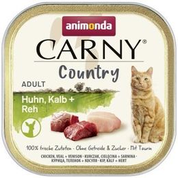animonda Carny Country Nassfutter Katze, Adult, Huhn, Kalb und Reh 128x100 g