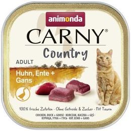 animonda Carny Country Nassfutter Katze, Adult, Huhn, Ente, Gans 64x100 g