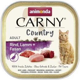 animonda Carny Country Nassfutter Katze, Adult, Rind, Lamm, Fasan 64x100 g