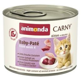 animonda Carny Nassfutter Katze Kitten, Baby-Pat&eacute; 24x200 g