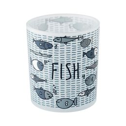 my home Windlicht mit Fisch-Prints
