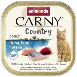 animonda Carny Country Nassfutter Katze, Adult, Huhn, Pute und Forelle 64x100 g