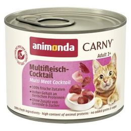animonda Carny Nassfutter Katze Adult Multifleisch Cocktail 24x200 g