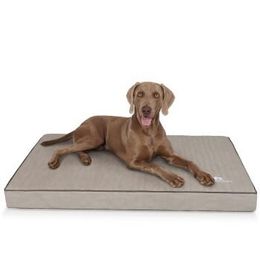 Knuffelwuff orthop&auml;dische Hundematte Palomino aus laser-gestepptem Kunstleder grau XXL