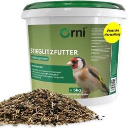 Orni Stieglitz Super I schmackhaftes Wildvogelfutter f&uuml;r Stieglitze I nat&uuml;rliches Stieglitz Futter mit wertvoller Saatenmischung aus Glanz, Negersaat UVM. I Vogelfutter Wildv&ouml;gel Ganzj&auml;hrig&hellip; 5 kg