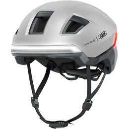 Fahrradhelm Abus "HYP-E BL.ACE" Gr. S, silber (silber (gleam silber)), Helme, S Kopfumfang: 51cm - 55cm
