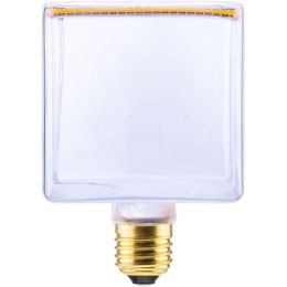 Segula LED-Leuchtmittel "LED Floating Cube 86 klar", Energieeffizienz: G (A-G), transparent (klar), L:125cm &Oslash;:12,5cm, Leuchtmittel, LED Floating Cube 86 klar, E27, 4,5W, CRI 90, dimmbar