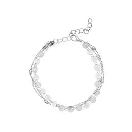 Fu&szlig;kette Lascana, Damen, Gr. Metall, silber (silberfarben), gl&auml;nzend, Fu&szlig;ketten, Fu&szlig;schmuck in Layer Optik