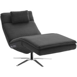 Sch&ouml;ner Wohnen Kollektion Relaxsessel "Belize, Ergonomischer Liege-Luxus zum Entspannen", anthrazit, B:83cm H:56cm T:153cm, 95% Polyester, 5% Nylon, SCH&Ouml;NER WOHNEN-KOLLEKTION, Sessel, Relaxsessel, Herz-Waage-Position, motorische Verstellung & USB-Anschluss