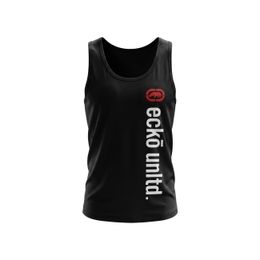 Muskelshirt Ecko Unltd. "Ecko Unltd. Ecko Unltd. 2Face Tanktop", Herren, Gr. M, schwarz, 100% Baumwolle, bedruckt, loose fit, Rundhals, Shirts