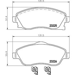 Hella Bremsbelagsatz, Scheibenbremse 8db355018511 f&uuml;r HOLDEN Opel