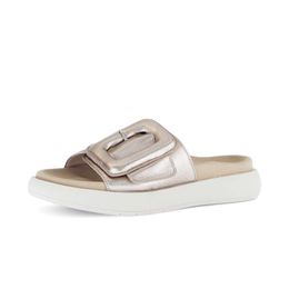 Pantolette Gabor "Pantolette", Damen, Gr. 36, gold, Schuhe Pantolette