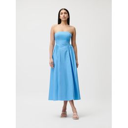 Sommerkleid LEGER "Vianne, LeGer by Lena Gercke", Damen, Gr. 34, N-Gr, blau, Web, Obermaterial: 100% Baumwolle, ca. Mitte Wade, Rundhals, Kleider Sommerkleid