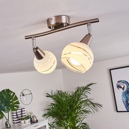 hofstein Warga Deckenleuchte LED Nickel-Matt, 2-flammig