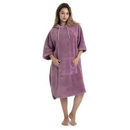 Badeponcho OTTO HOME "Lillou, Surfponcho ideal f&uuml;r Sauna, Spa & im Urlaub" Gr. XXL, lila (mauve), L:130cm, Microfaser, Hausm&auml;ntel, weich und kuschelig, pl&uuml;sch, Fleece, Unisex, f&uuml;r Damen und Herren